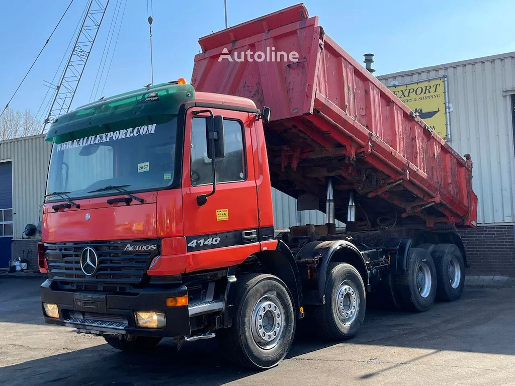 Mercedes-Benz Actros 4140 Meiller Kipper 8x4 V6 EPS Gearbox 3 Pedals Big Axle' kiper