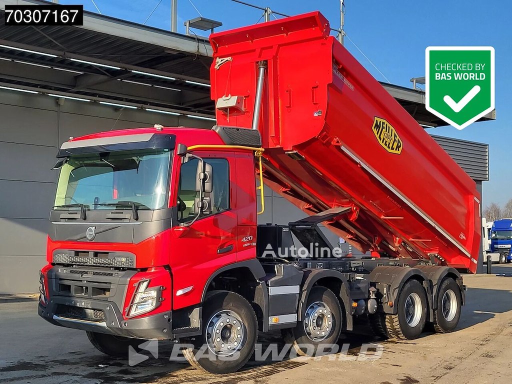 Volvo FMX 420 8X4 Meiller Tipper Full Steel Hub-Reduction Euro 6 kiper