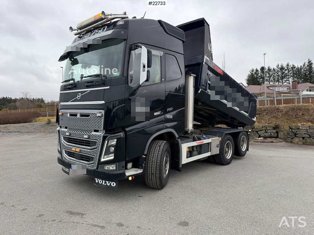 Volvo FH16 750 6x4 Kombi bil m/ hydraulikk kiper