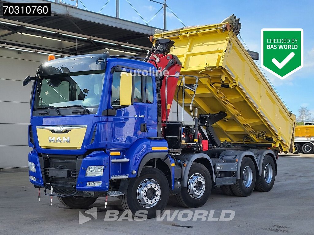 MAN TGS 35.480 8X4 HMF 2243-Z2 Crane Kran Tipper Euro 6 kiper