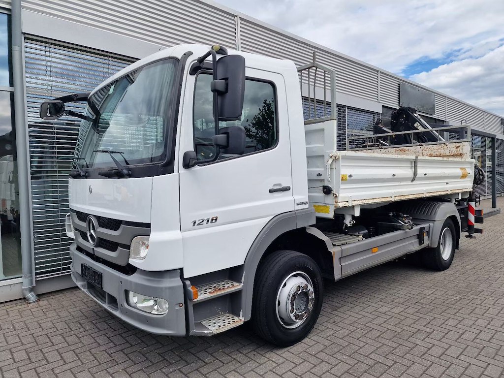 Mercedes-Benz Atego 1218 KK 2 Way Tipper + Crane Hiab 077 BS - 2 Duo kiper
