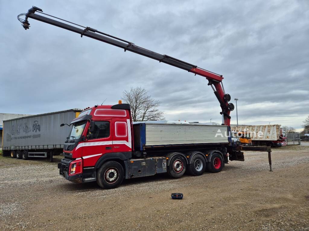 Volvo FMX 500 8x4/4 // HMF 2120 K4 // 3 side tipper kiper