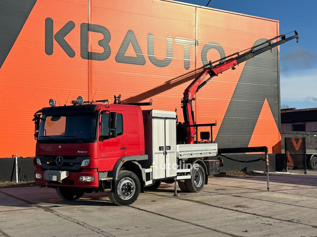 Mercedes-Benz Atego 1329 4x4 FASSI F110 / WINCH kamion s ravnom platformom