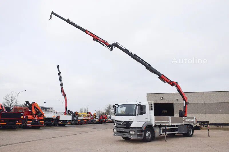 Mercedes-Benz Axor 1829 + Fassi 135 Flygip kamion s ravnom platformom