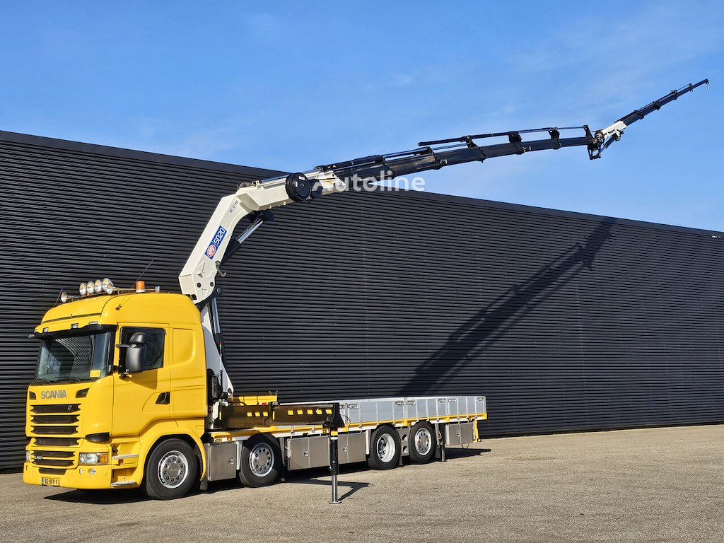 Scania R490 8X2*6 / HMF 50TM + JIB / NL-TRUCK kamion s ravnom platformom