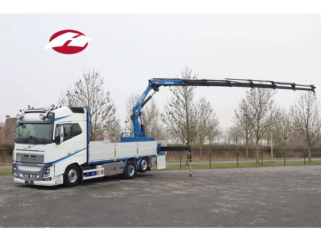 Volvo FH 16.750 | 6X2*4 RETARDER EFFER 215-6 DEMOUNTABLE CRANE kamion s ravnom platformom