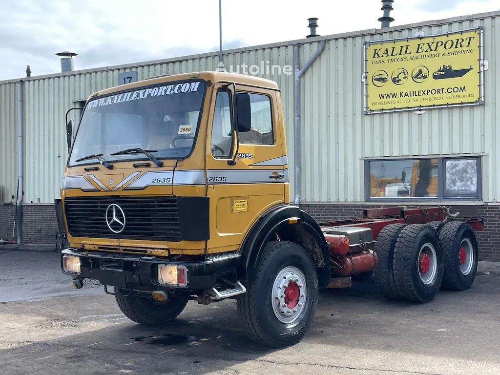 Mercedes-Benz SK 2635 V8 Heavy Duty Chassis 6x4 V8 Big Axle's 13T. Axle Manual kamion šasija