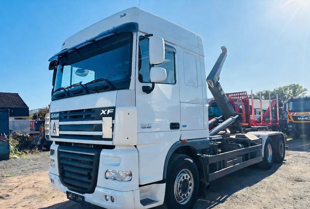 DAF XF 105.460 6x2 Hook Lift Meiller RK 20.70 kamion rol kiper
