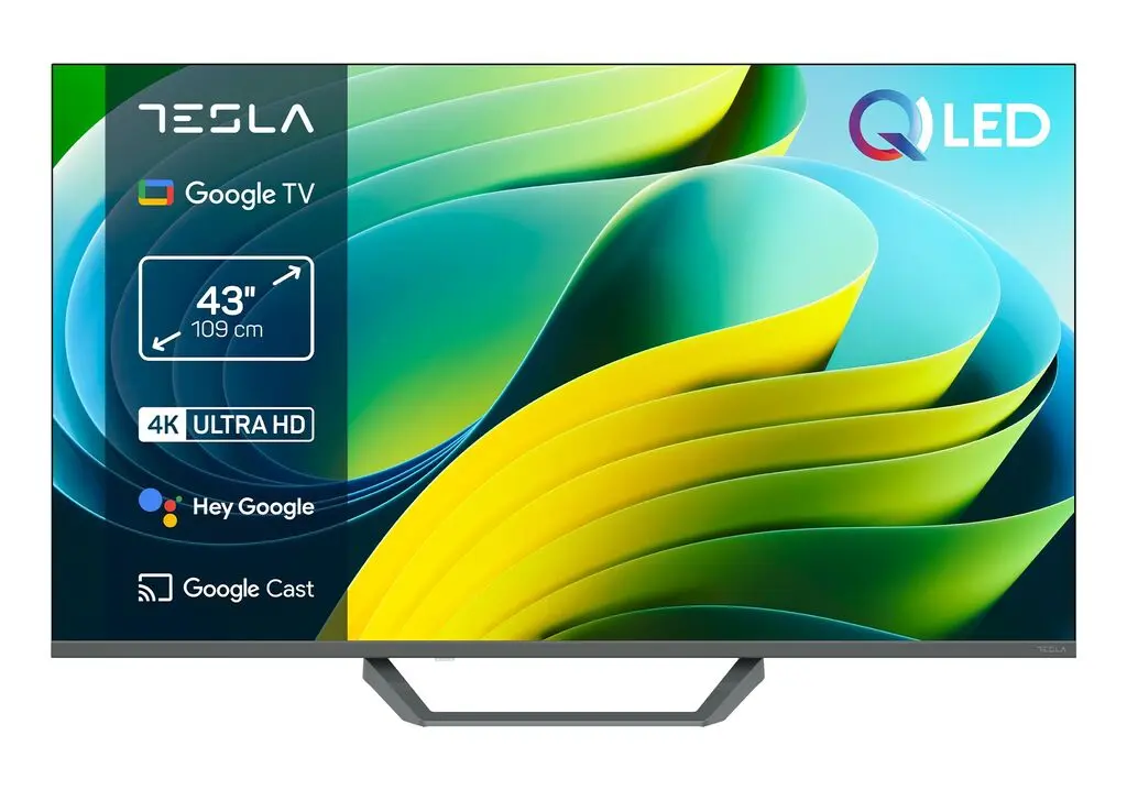 Tesla pametni TV QLED Q43E655GUS, 43", UHD, Google TV