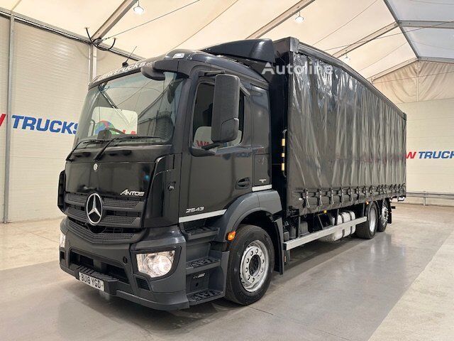 Mercedes-Benz Antos 2543 6x2 Rear Steer Curtainsider Drawbar kamion sa klizna zavesa cerada