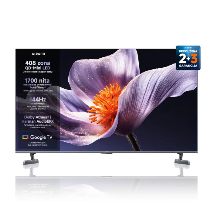 Xiaomi Televizor S Pro 55", MiniLED, 4K UHD, 144 Hz, Google TV, 2026, Crni