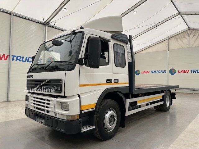 Volvo FM12 340 4x2 Sleeper Cab Flatbed kamion platforma