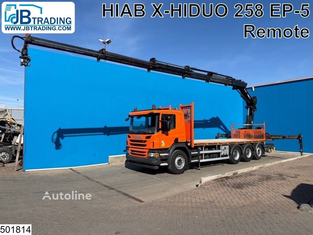 Scania P 450 8x4, EURO 6, Retarder, PTO, Hiab kamion platforma