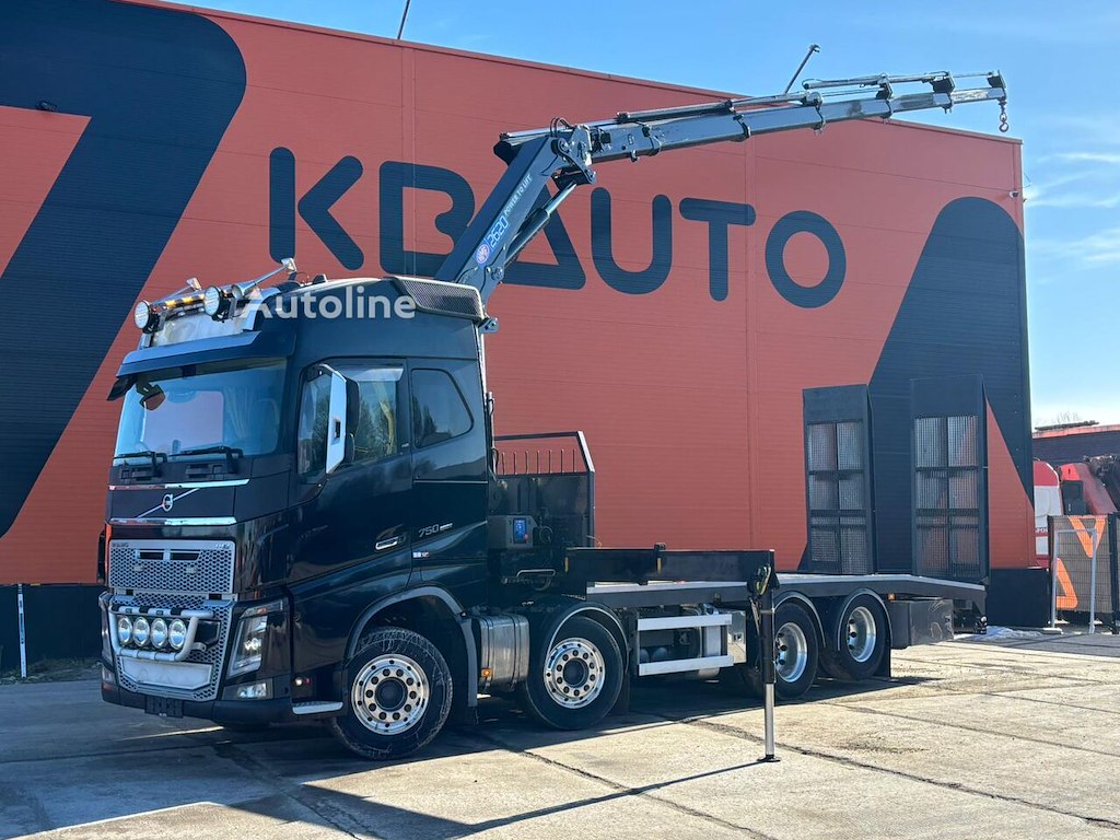 Volvo FH 16 750 8x4 HMF 2620K-5 / WINCH / TANDEM AXLE LIFT / PLATFORM kamion platforma