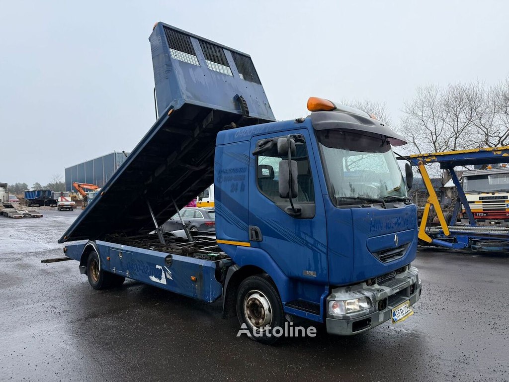 Renault Midlum 180 sliding platform, towing boom winch šlep auto