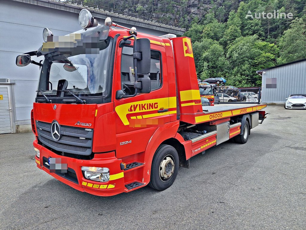 Mercedes-Benz Atego 1224 *TEVOR *BRILLE *2 x 3.6t WINCHES *PLATFORM 6m šlep auto