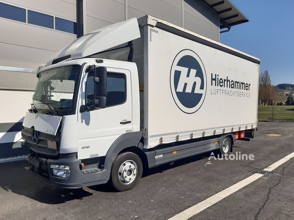 Mercedes-Benz Atego 818L Euro6 Edscha LBW AHK 3Sitze kamion s ceradom