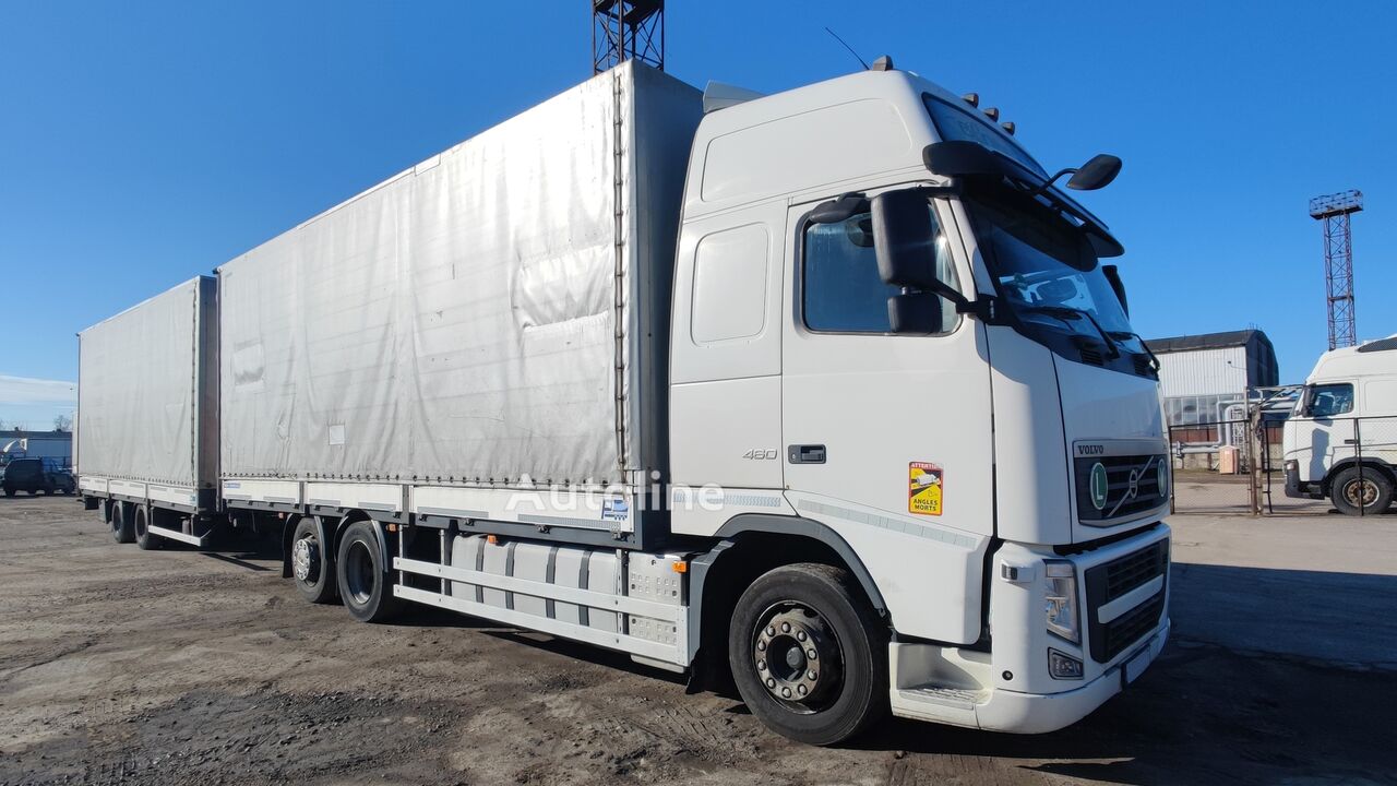 Volvo FH 460 XL, Automat, 117m3 kamion s ceradom + prikolica sa ceradom