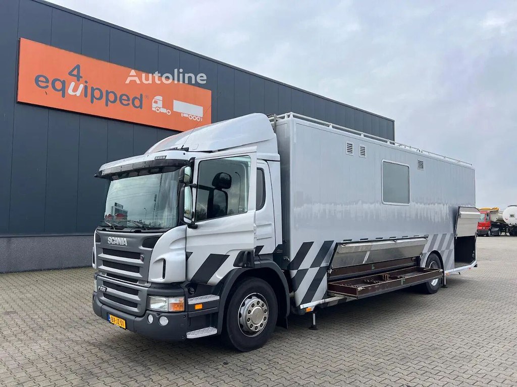 Scania P230 TOP: multifunct. ruimte met airco (camper?), 22kVA generato kamion radionica