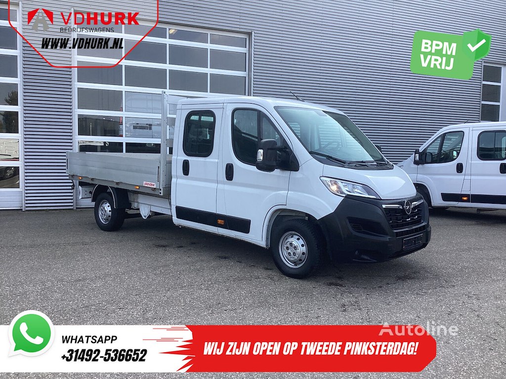 Opel Movano 2.2 140 pk DC Dubbel Cabine Open Laadbak/ 7 Pers./ 2.5t T kamion s ravnom platformom < 3.5t