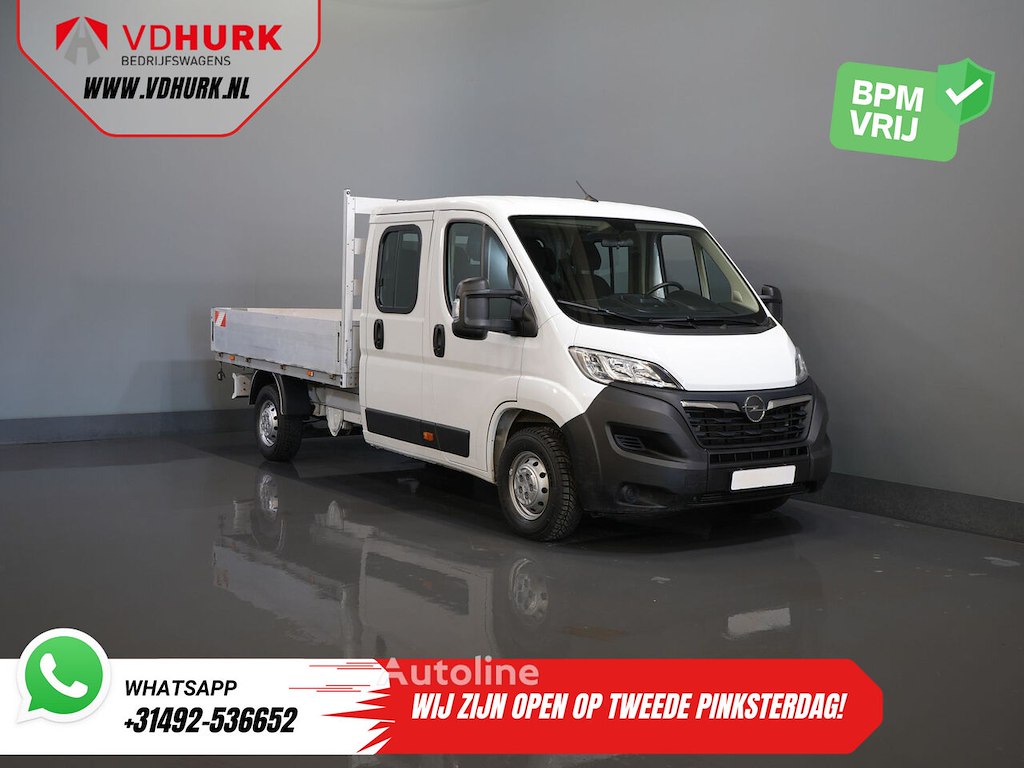 Opel Movano 2.2 140 pk DC Dubbel Cabine Open Laadbak/ 7 Pers./ 2.5t T kamion s ravnom platformom < 3.5t