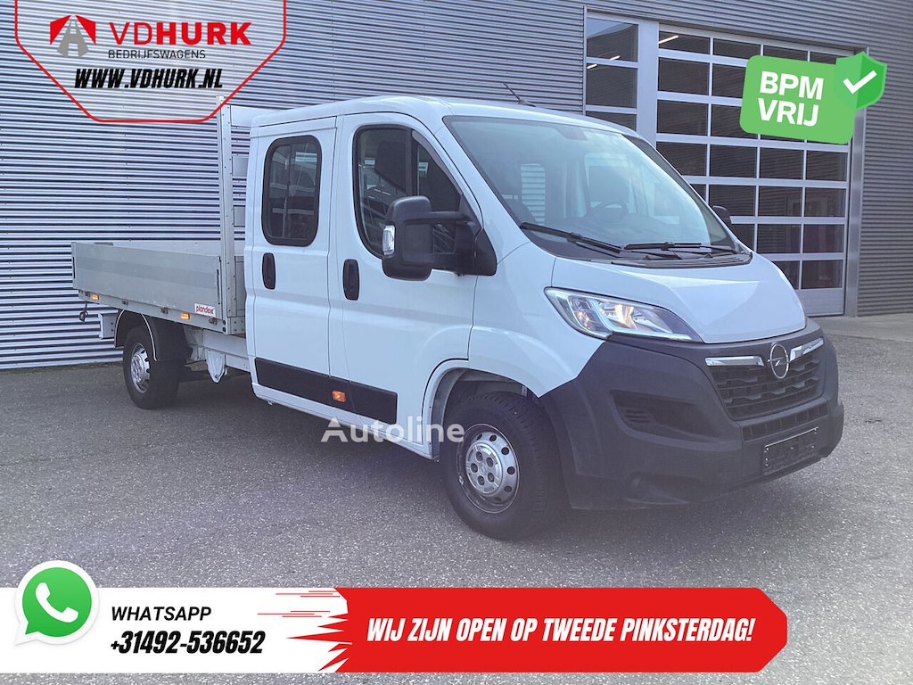Opel Movano 2.2 140 pk DC Dubbel Cabine Open Laadbak/ 7 Pers./ 2.5t T kamion s ravnom platformom < 3.5t