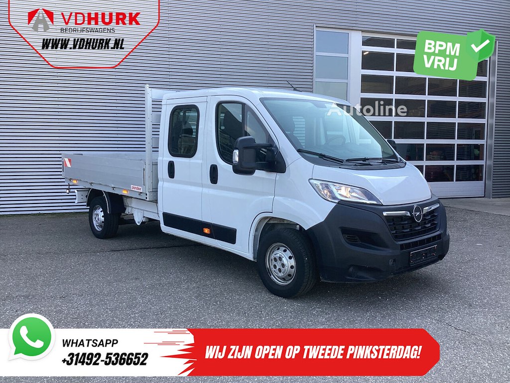 Opel Movano 2.2 140 pk DC Dubbel Cabine Open Laadbak/ 7 Pers./ 2.5t T kamion s ravnom platformom < 3.5t