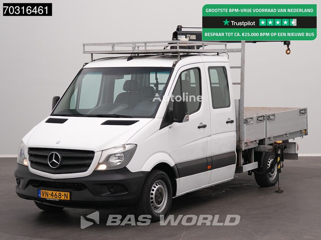 Mercedes-Benz Sprinter 310 CDI Dubbel Cabine Automaat Kraanwagen HIAB Trekhaak kamion s ravnom platformom < 3.5t