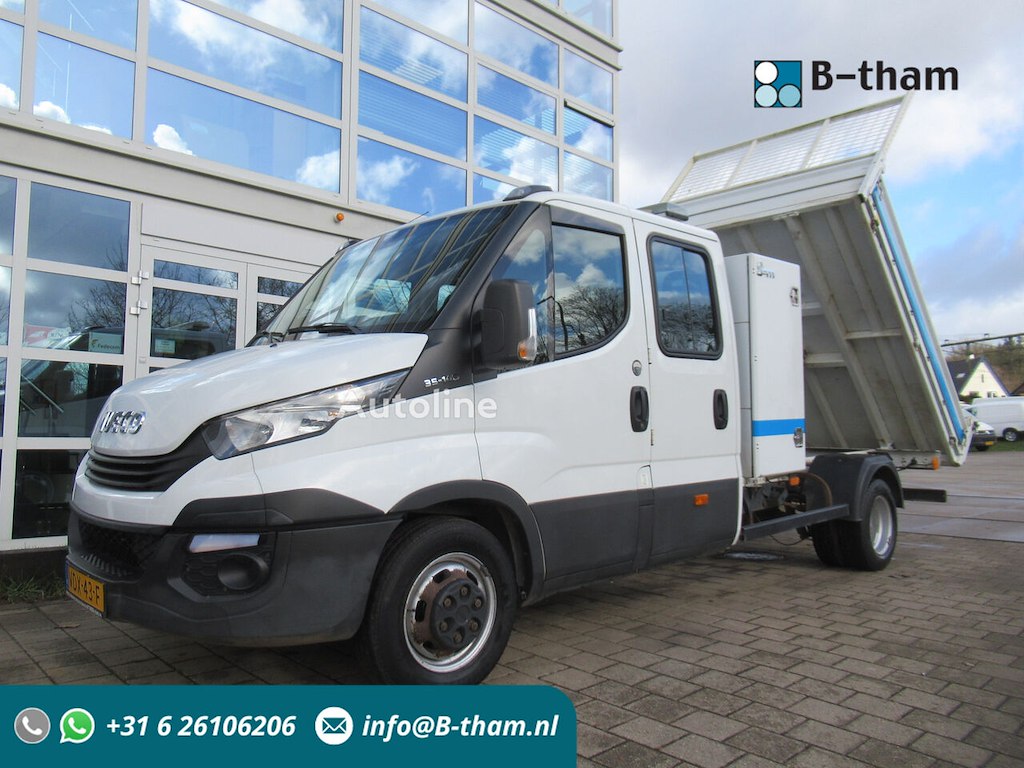 IVECO Daily 35C14D 2.3 100KW EURO6 410 DOKA Dubbelcabine Kipper + Kist kamion kiper < 3.5t