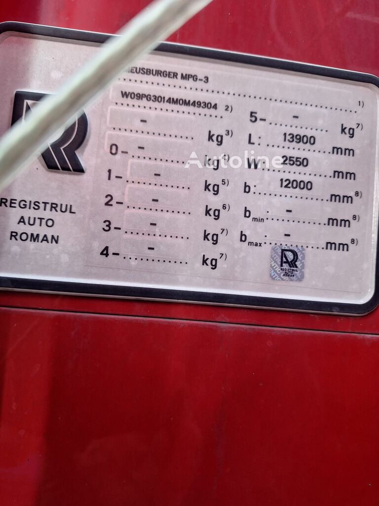 Meusburger MPG-3 poluprikolica sa kliznom ceradom
