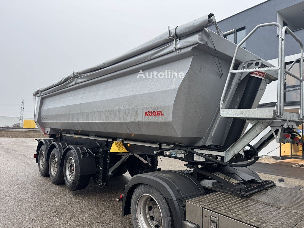 Nova Kögel Kippmulde 25m³, Stahl-light Chassis, Liftachse, Rollplane ,5 Stü poluprikolica kipera