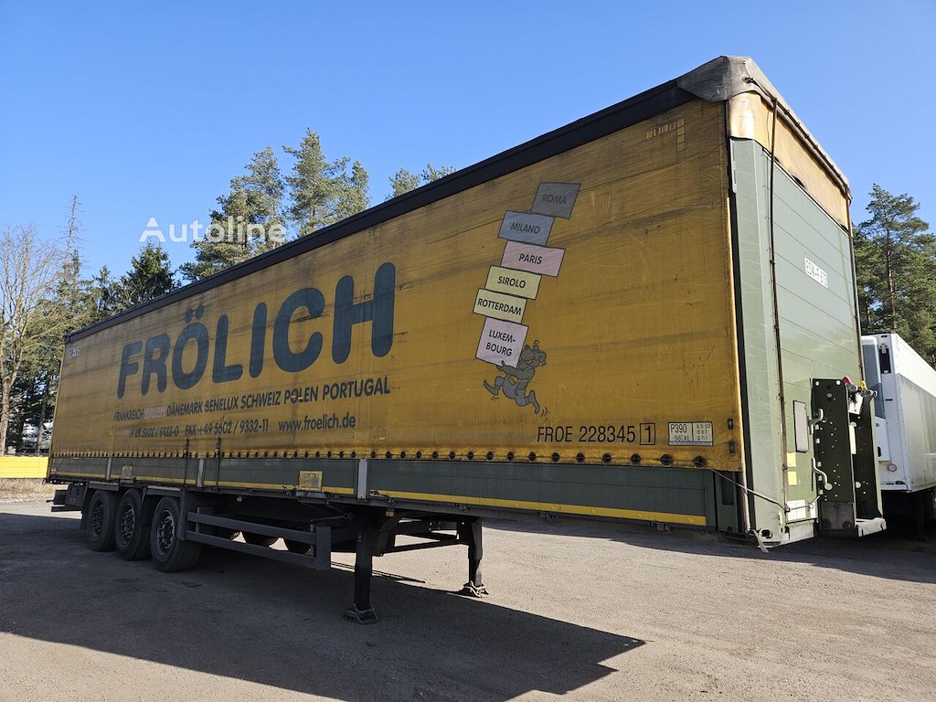 Schmitz Cargobull SCS 24/L BORT-SHTORA poluprikolica sa ravnom platformom