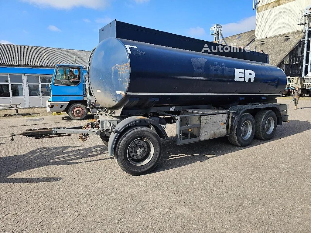 Magyar Drawbar Tank Trailer 3 axles - drum brakes - leaf springs (steel prikolica autocisterna