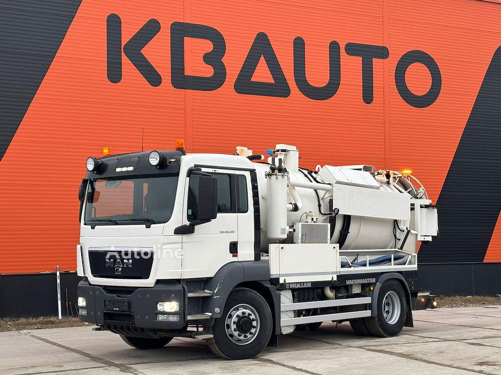 MAN TGS 18.320 4x4 Müller tank 8000 + 1000 l / vacuum Vacustar W1300 autofekalac