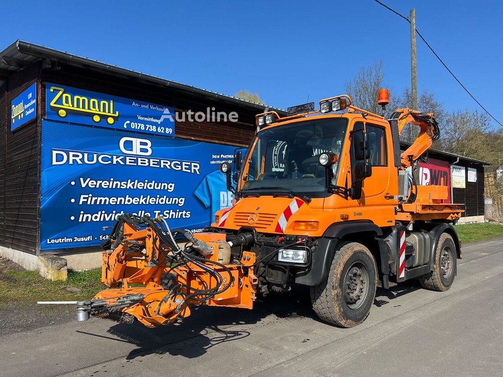 Mercedes-Benz Unimog U400/MULAG Mähkombi/3-Seiten Kipper/1 Hand/EURO5 univerzalna komunalna mašina