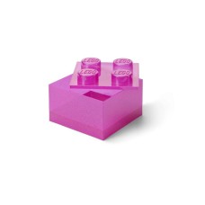 LEGO LEGO kutija za odlaganje sa poklopcem (4): Svetlucavo roze