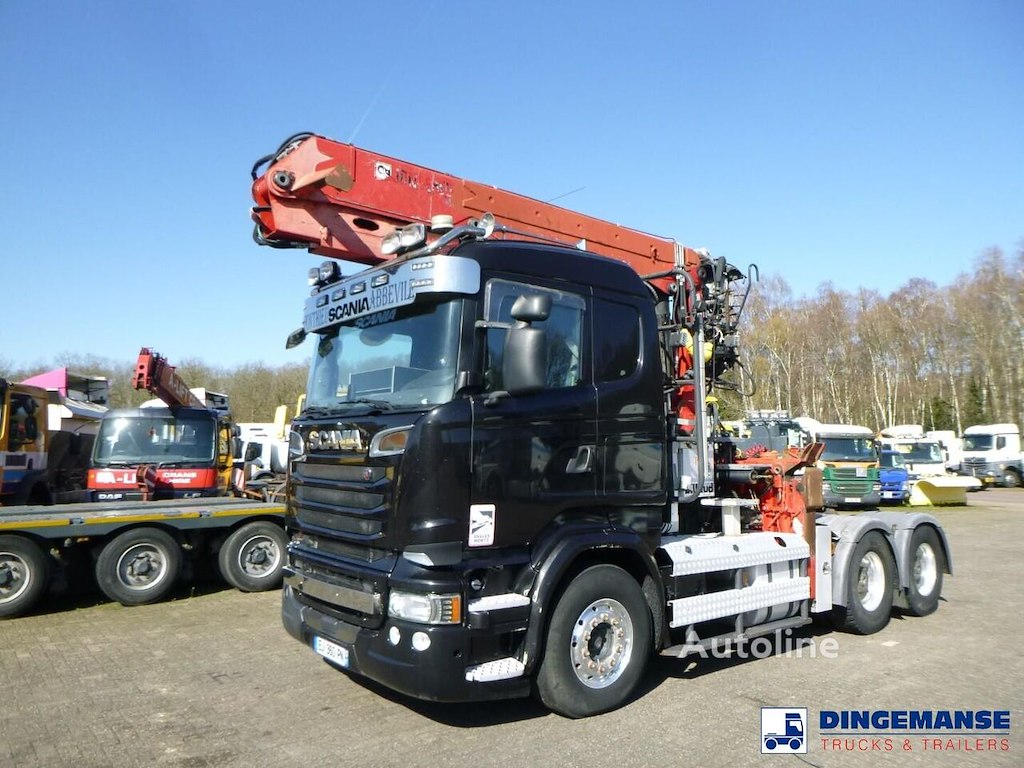 Scania R 580 6x4 Euro 6 + Jonsered 2850 crane tegljač