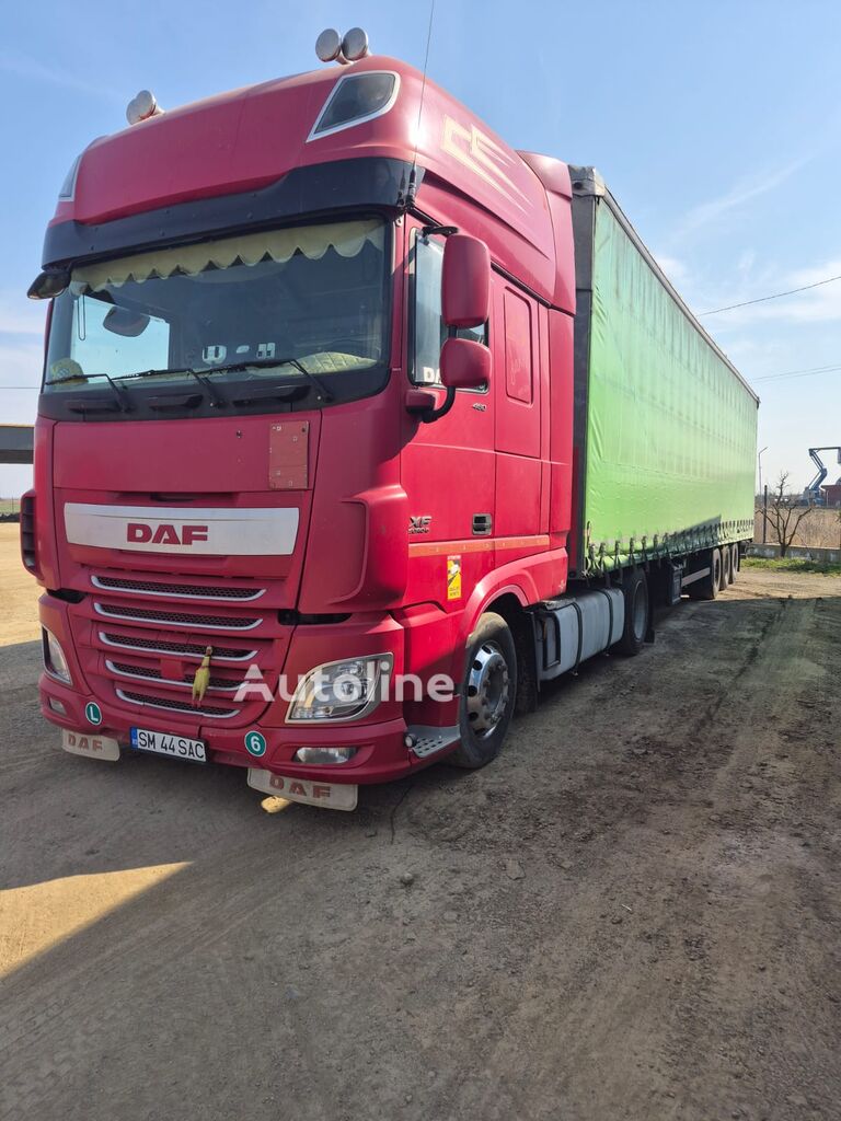 DAF XF tegljač + poluprikolica sa kliznom ceradom