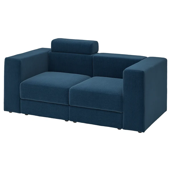 Modularna sofa dvosed, s naslonom za glavu/Samsala tamnoplava