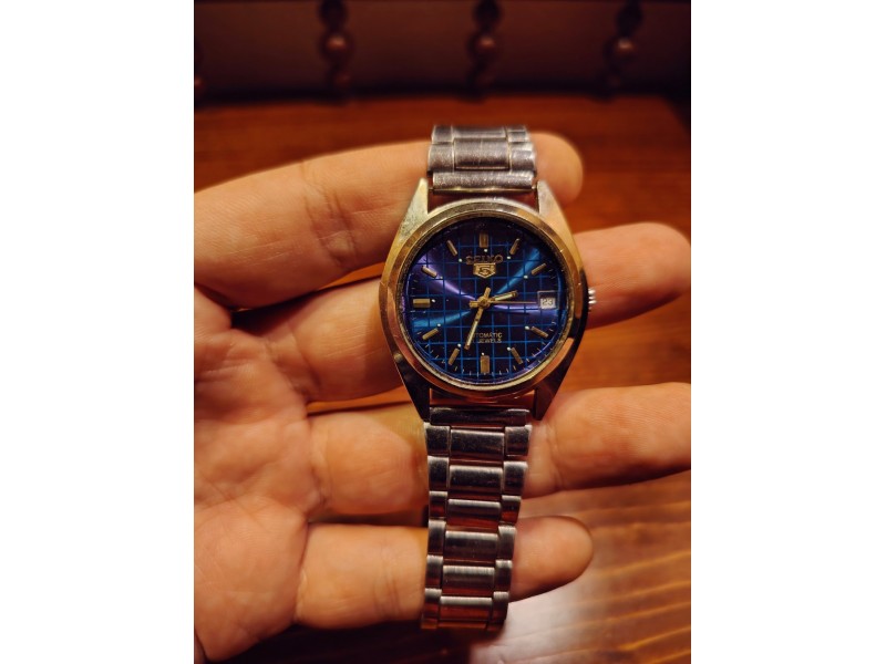 Seiko 5 Automatic 21 Jewels – Plavi karirani cifer