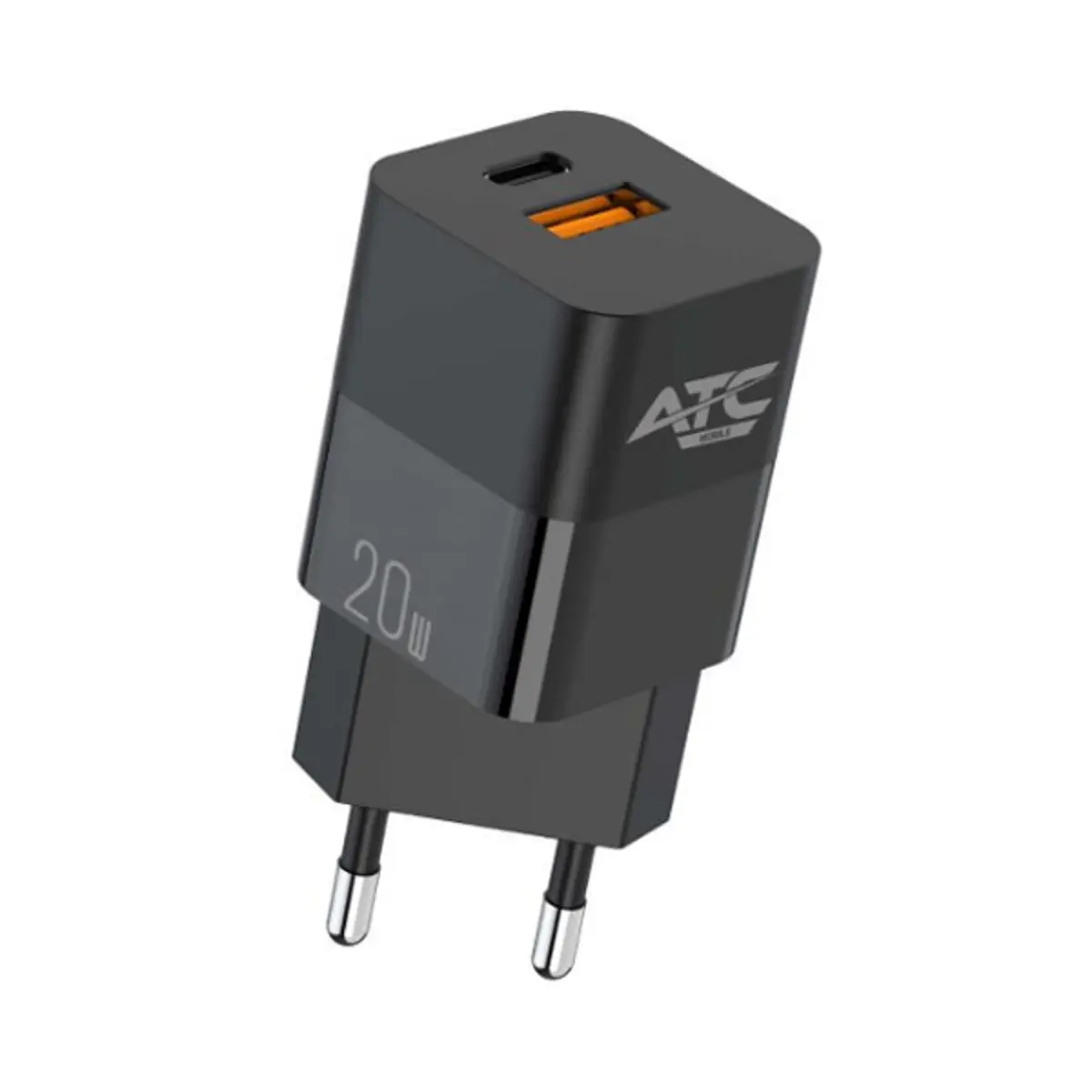 Punjač ATC brzi USB CHF5a PD-QC 20W crni