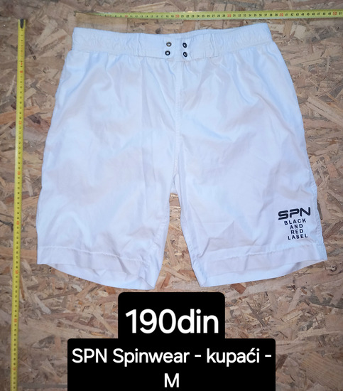 SPN Spinwear muški kupaći šorts beli M