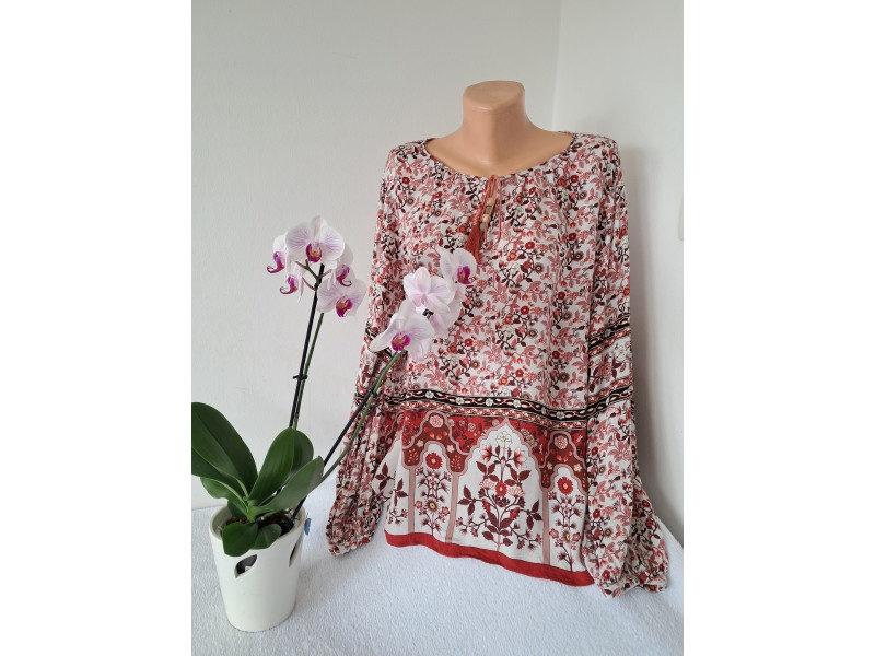 PUNTO ROMA viskozna bluza boho stil vel 48