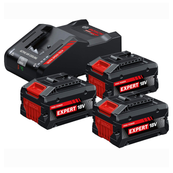Bosch Set 3x EXBA 18V-80 baterija + punjač EXAL 18V-160 (0615V0005R)