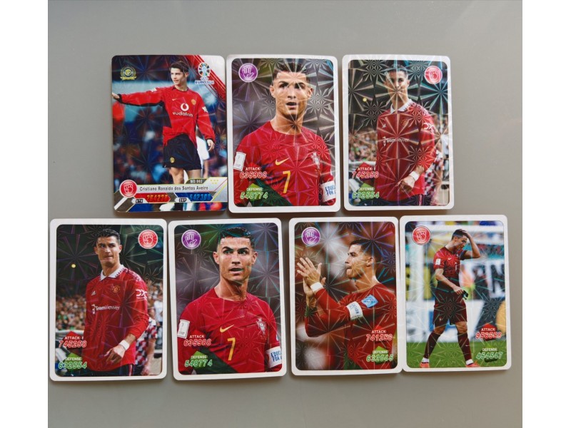 Cristiano RONALDO lot 7 kartica - Star cards