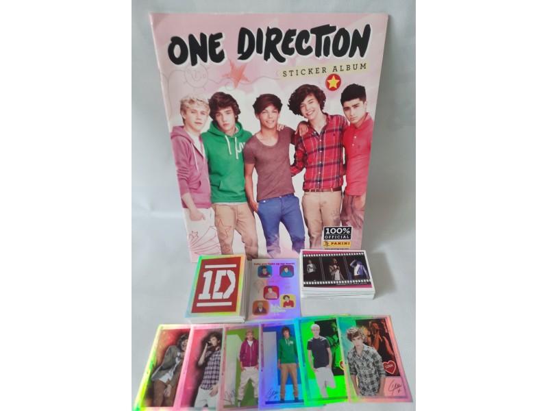 ONE DIRECTION - Album + kompletan set sličica