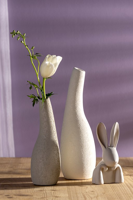 VAZA KERAMIČKA – Ceramic vase 40 white LUMINOSA