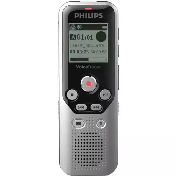 Diktafon Philips DVT1250 Mono/8GB/LCD/microSD slot/2x AAA