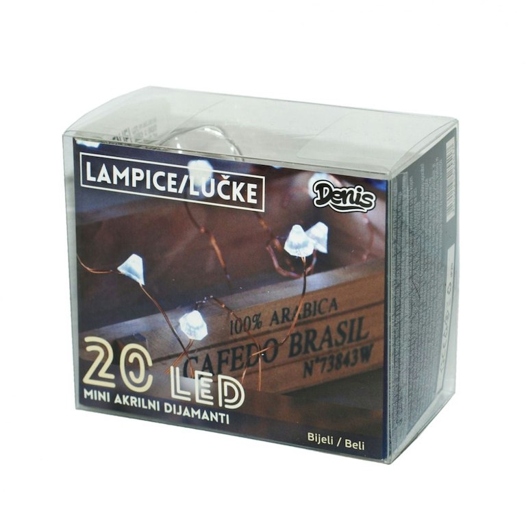 ***LED mini akril dijamant/kocke, 20L