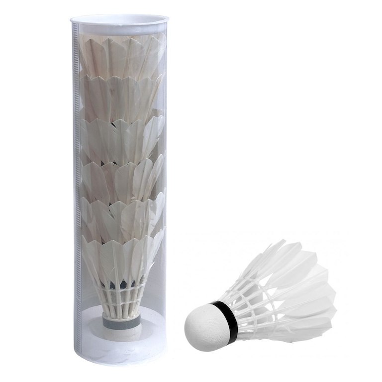 Lopte od perja za badminton 6 kom u tubi